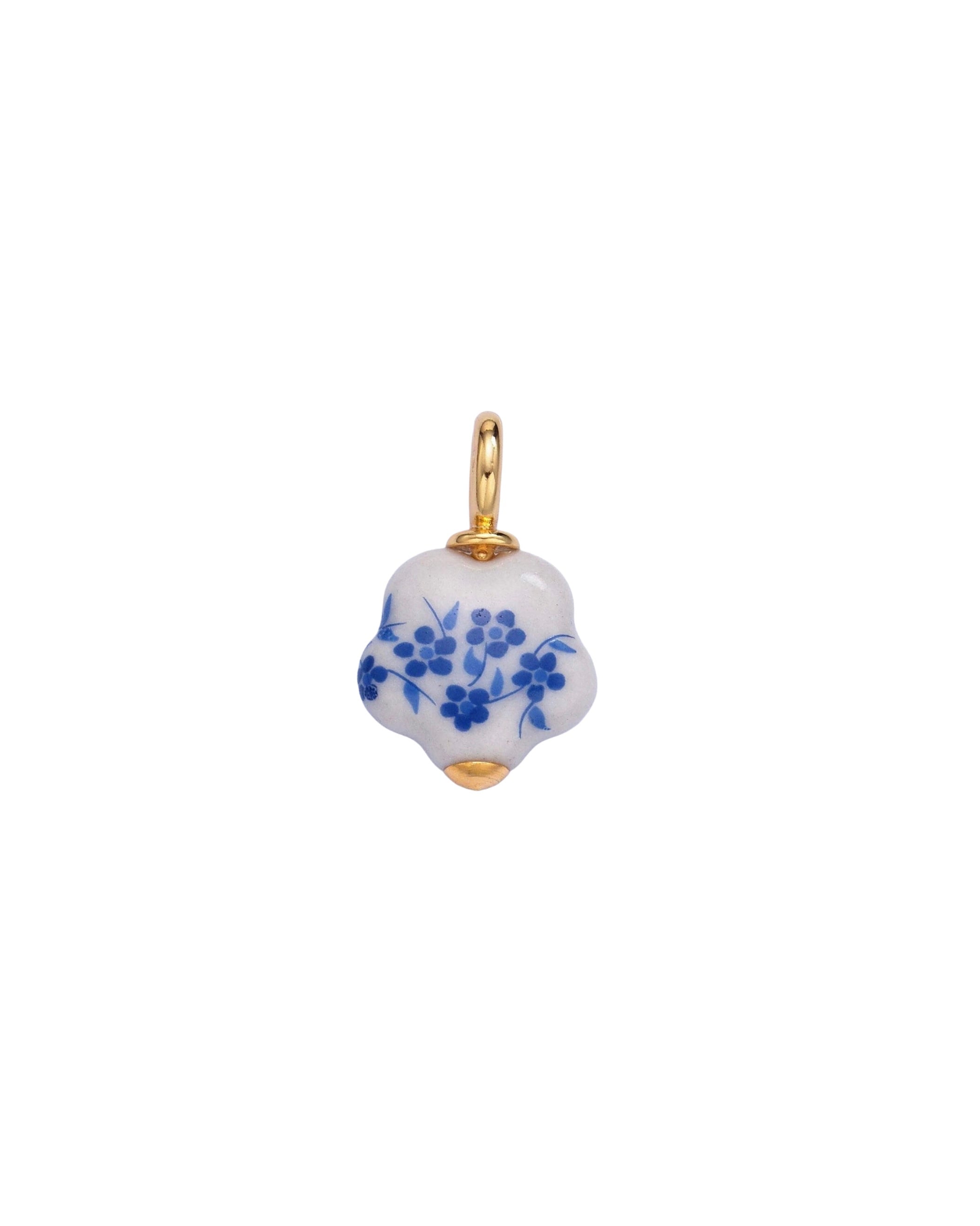 Dainty Blue Floral Charm – Glowing Grace