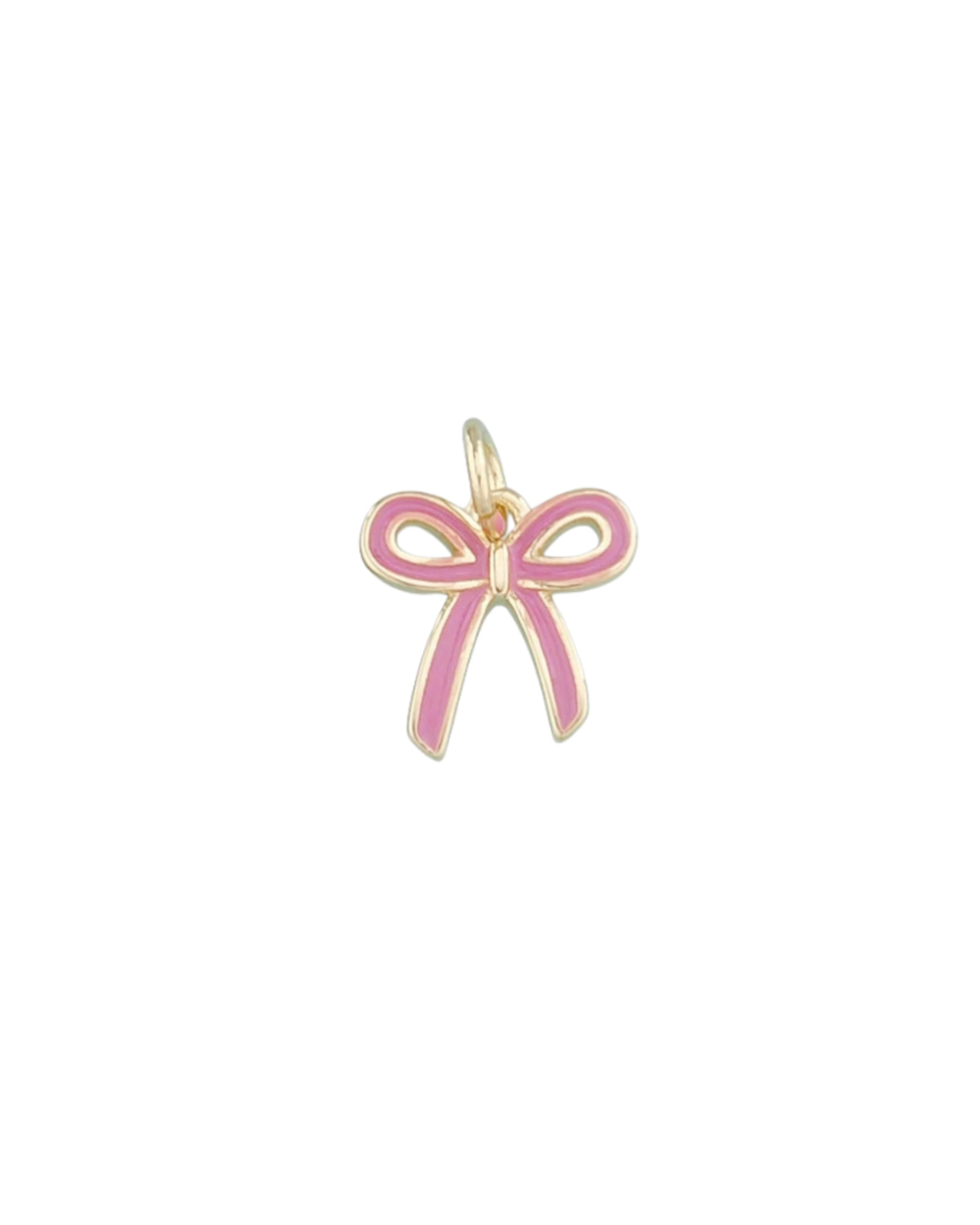 Pink Bow Charm – Glowing Grace