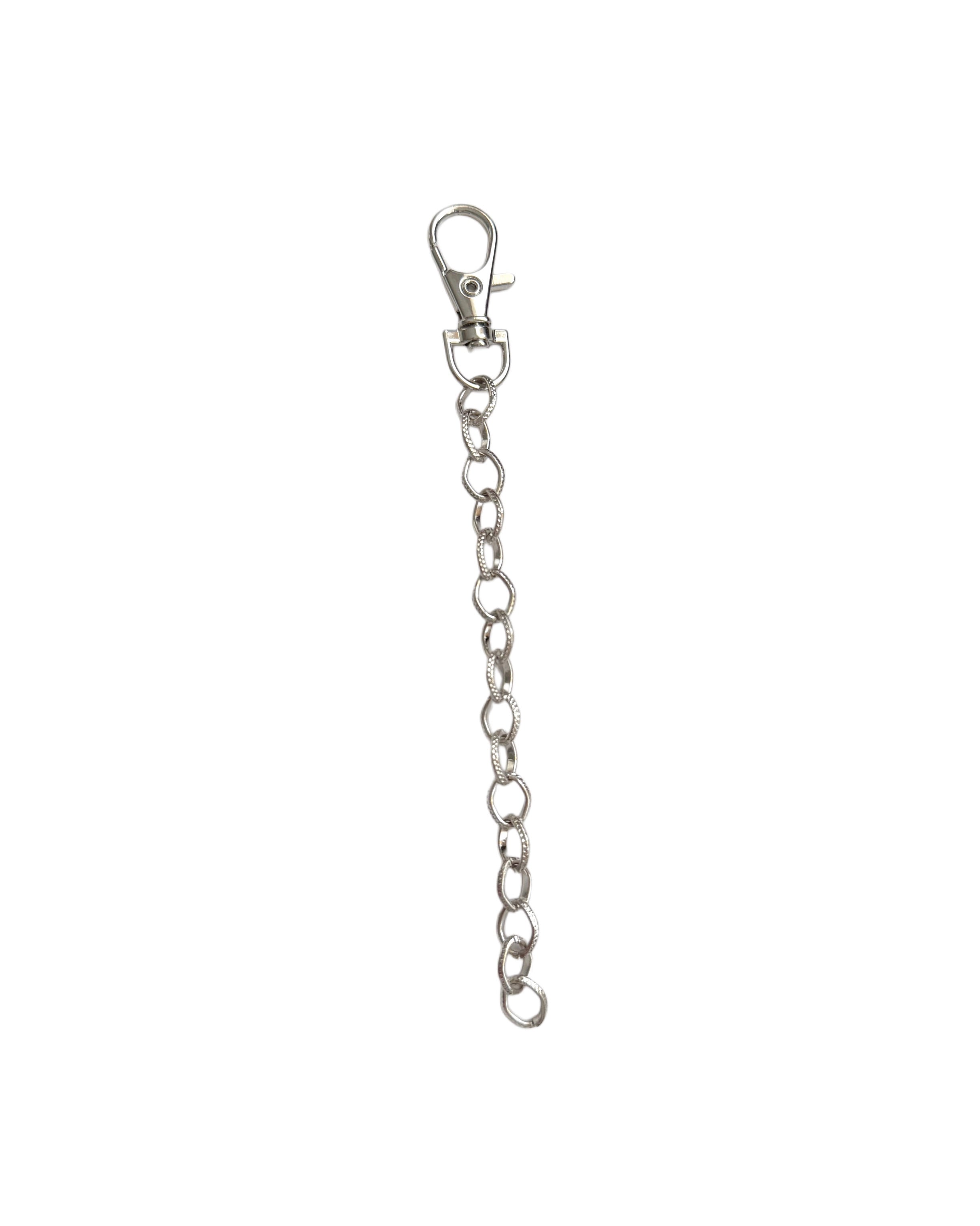 Silver Chunky Keychain Bag Charm Base – Glowing Grace