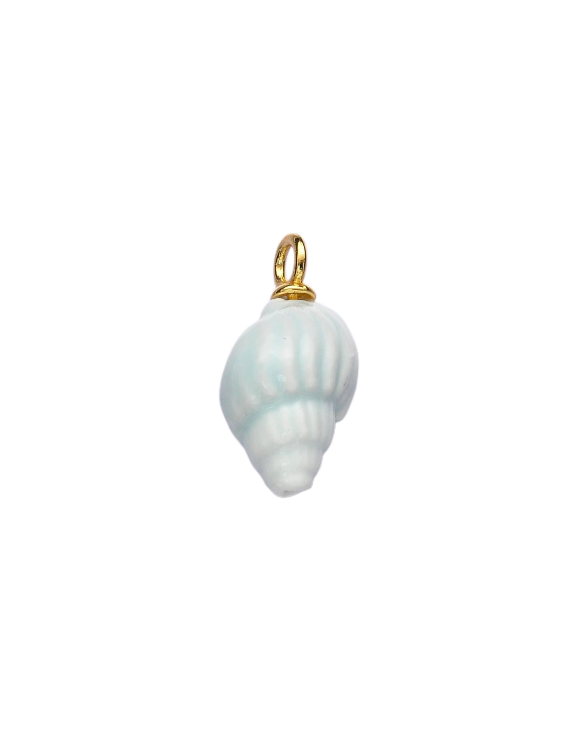 Light Blue Spiral Shell – Glowing Grace